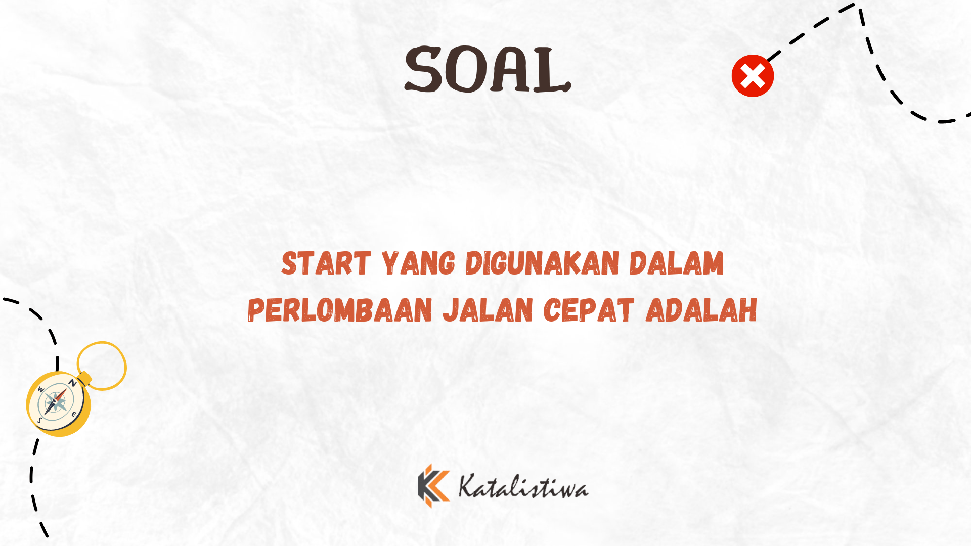 Start yang Digunakan dalam Perlombaan Jalan Cepat Adalah - Katalistiwa Start yang Digunakan dalam Perlombaan Jalan Cepat Adalah - Katalistiwa
